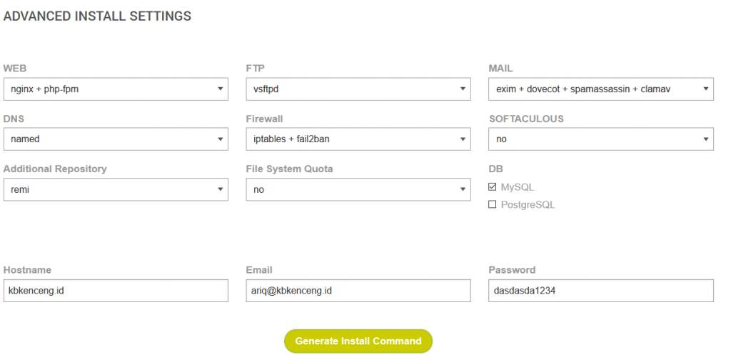 Cara Install VestaCP di VPS Centos 7 - Basis Pengetahuan Kenceng Solusindo